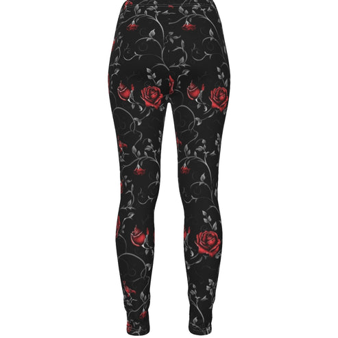 Dark Roses Ripped Leggings – Grim Haven Clothing