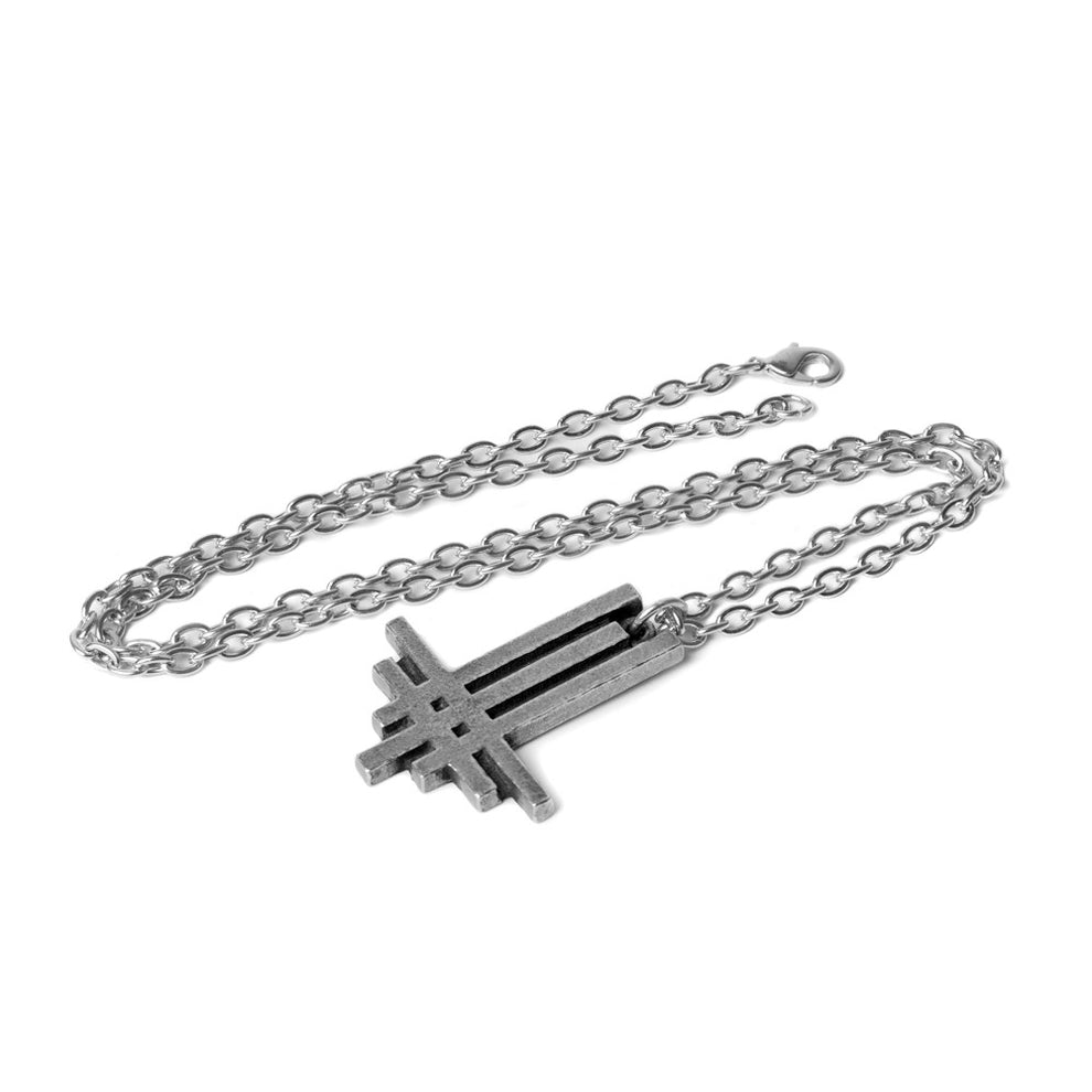 Inverted Triple Truimviratus Cross Pendant – Grim Haven Clothing