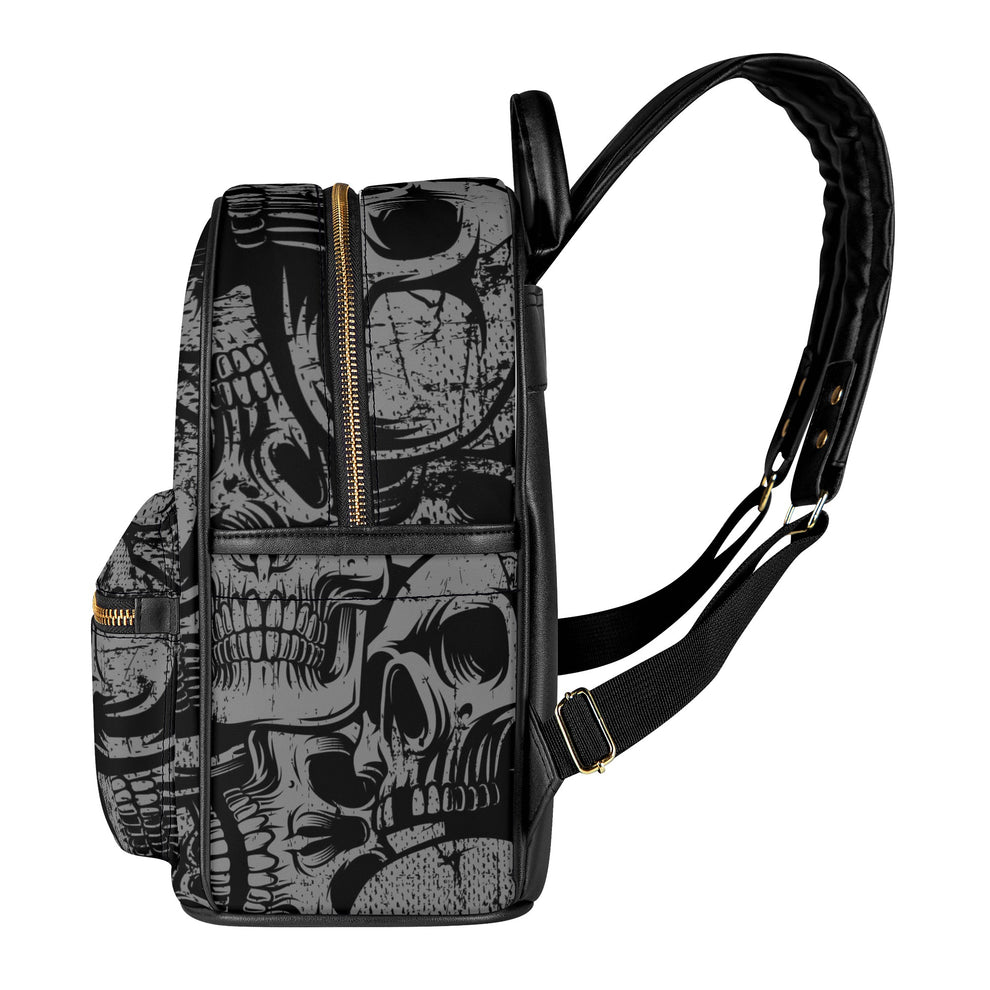 Silver Skull Heads Casual Backpack – Grim Haven Clothing