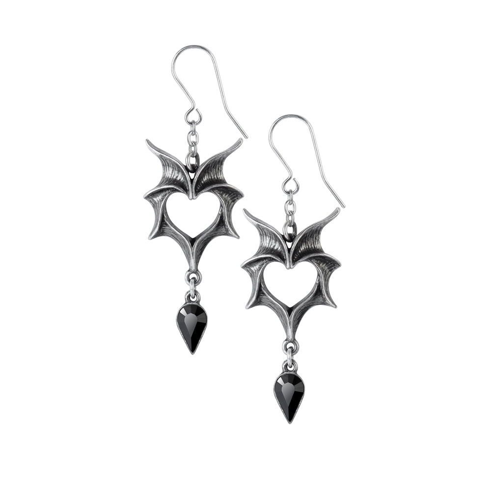 Bat Wing Heart Earrings – Grim Haven Clothing
